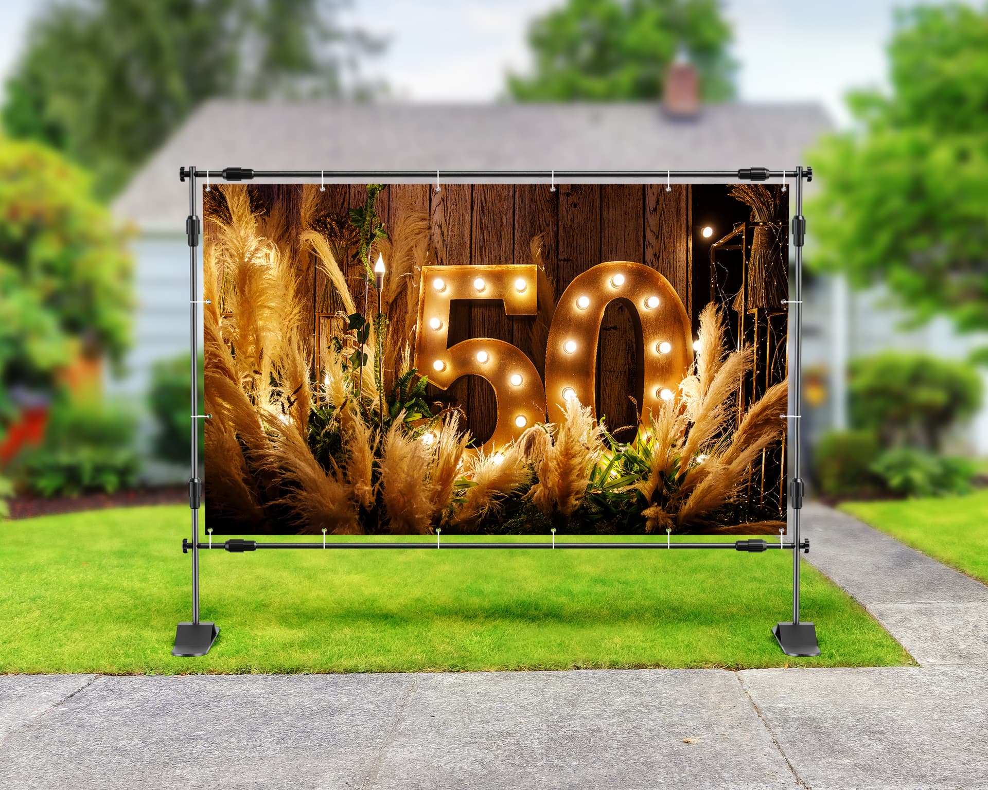 Spandoek 50 jaar | Volgende werkdag levering | Spandoekgigant